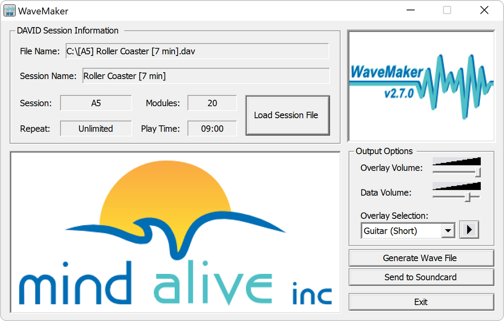 Mind Alive Inc - DAVID Session Editor – Mind Alive Inc.